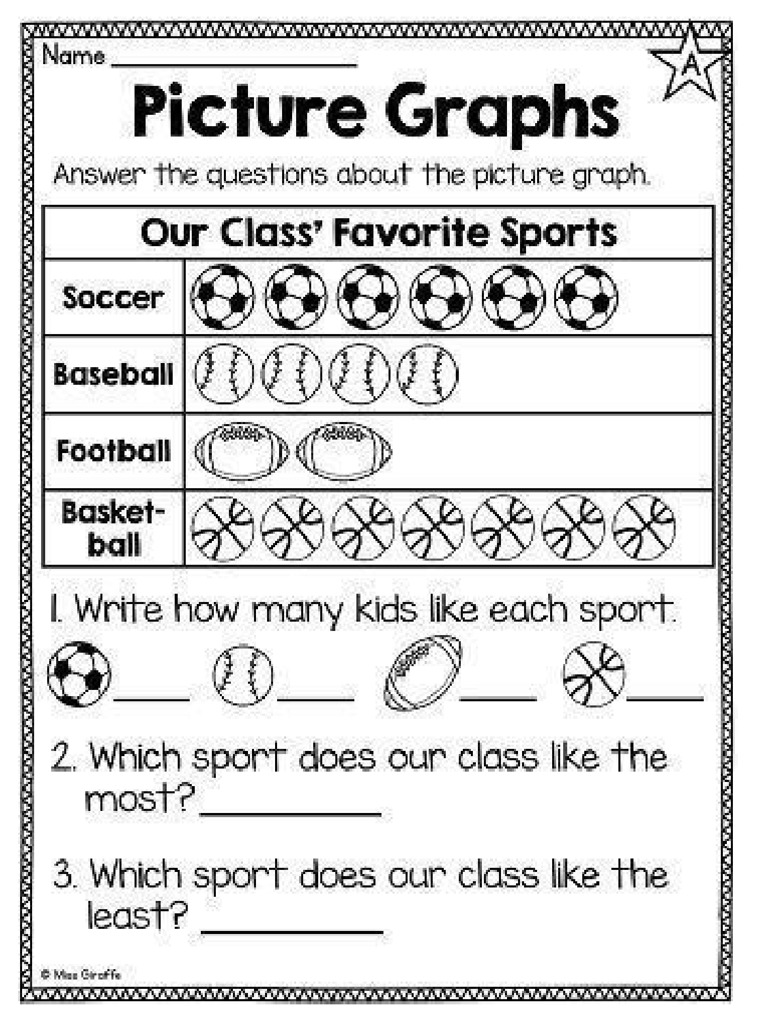 Picture Graph Worksheets and Other Pictograph Graphing Activities That ...