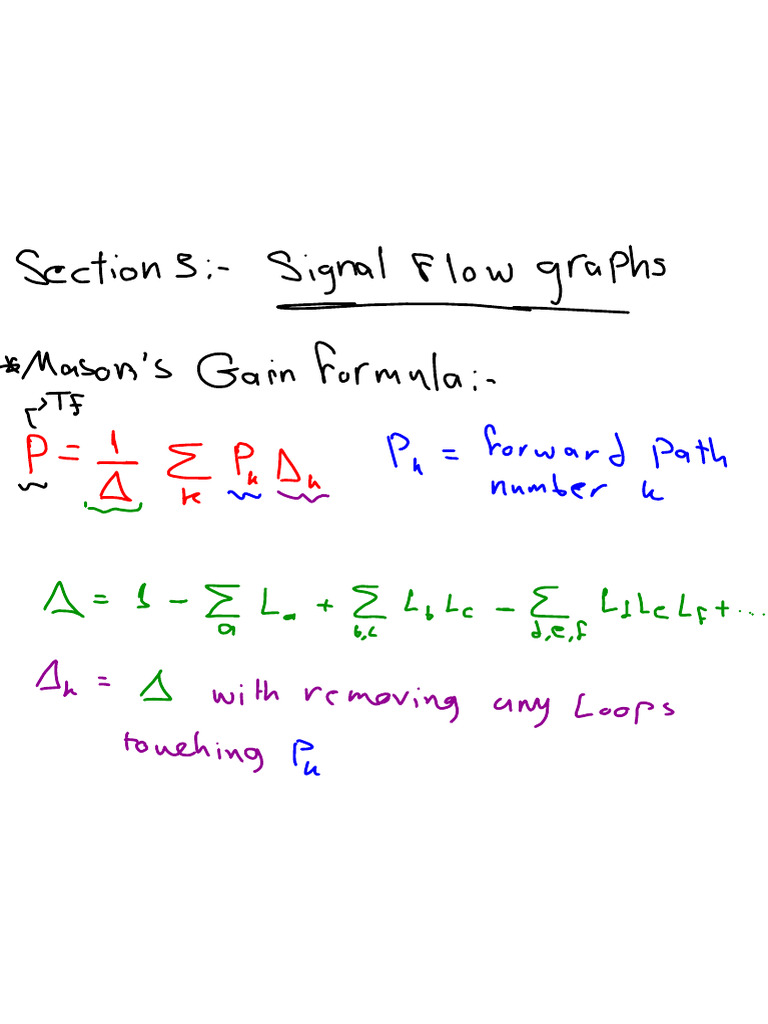 3-Control Signal Flow Graph Sheet | PDF
