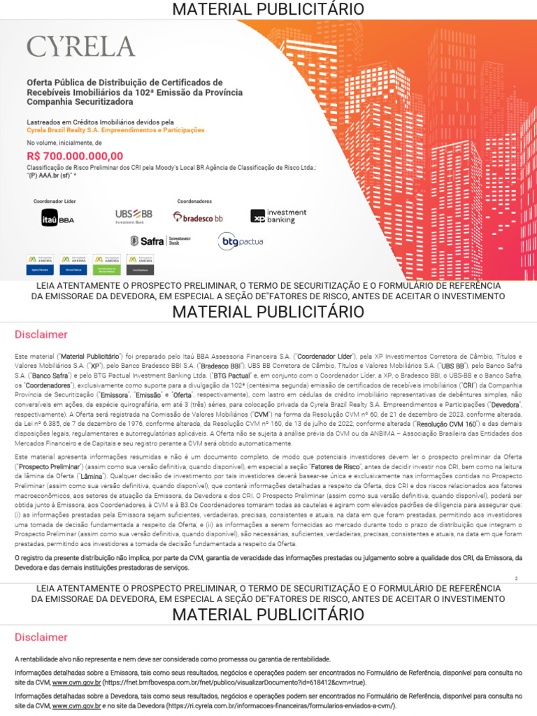 CRI Mitrematerial Publicitario 4T24 VF | PDF | Avaliação de risco ...