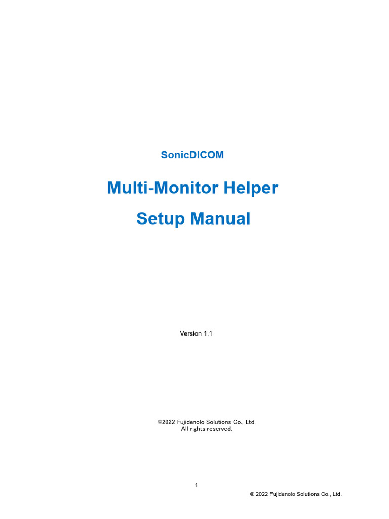 Multi-Monitor_Helper_Setup_Manual | PDF | World Wide Web | Internet & Web