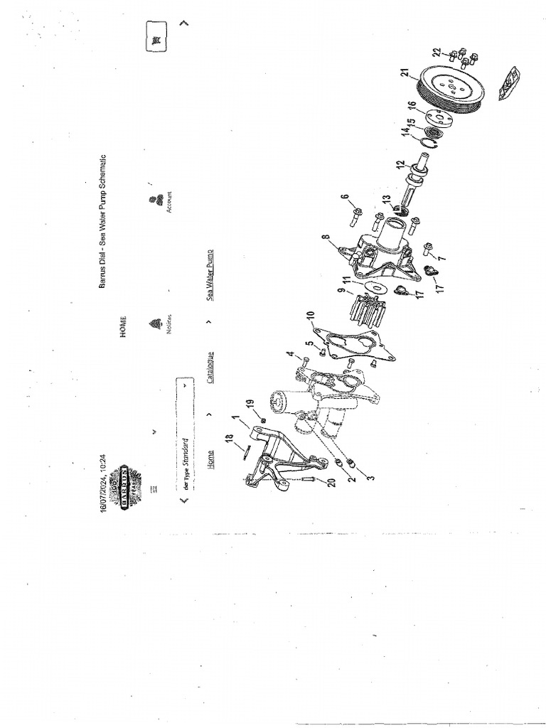 Sea Water Pump Diagram | PDF