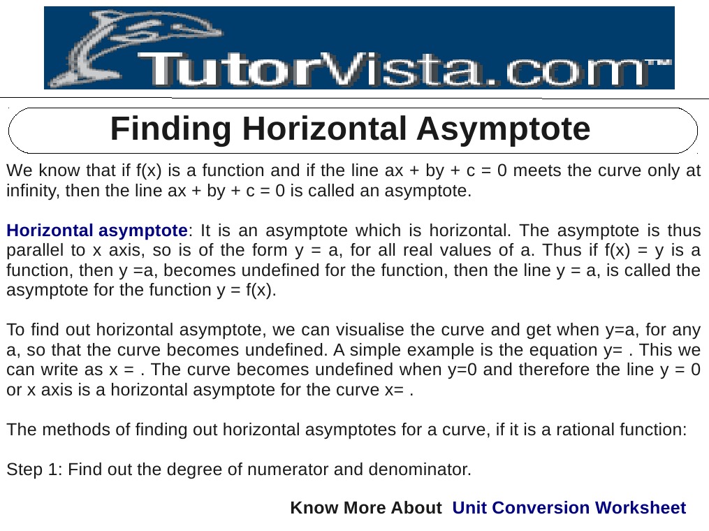 How to Find Horizontal Asymptotes | PDF