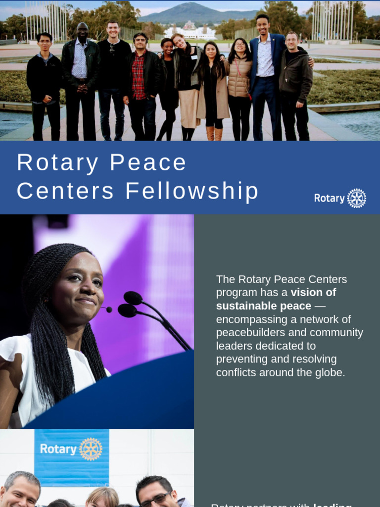 Rotary Peace Fellowship Programs Overview | PDF | Refugee