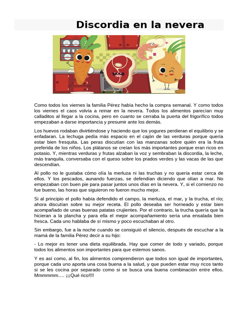 Discordia en La Nevera Historia | PDF