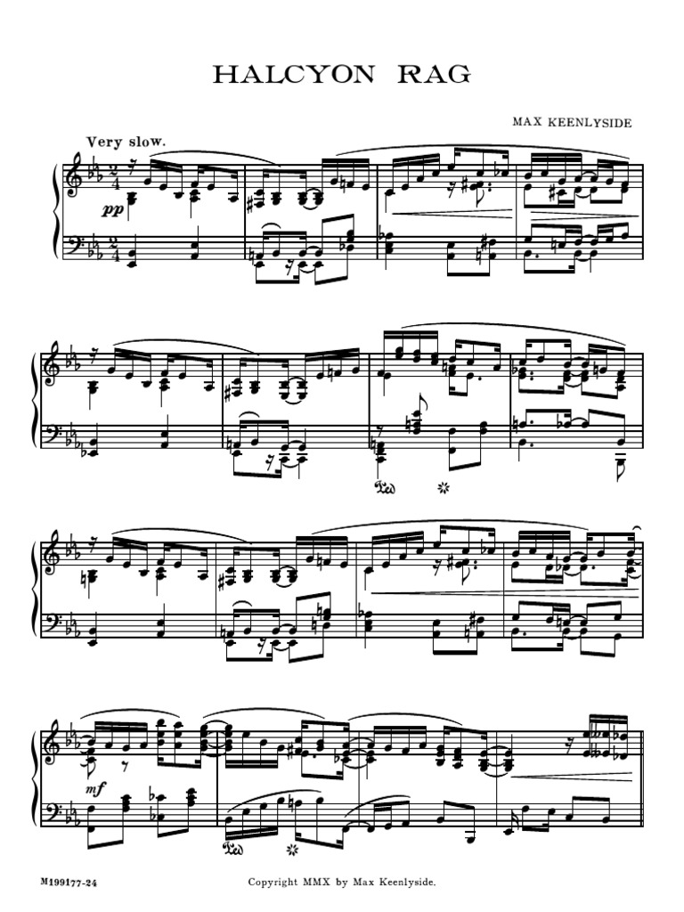 Halcyon Rag | PDF
