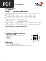 Entry 3 Maths Sample Assessment | PDF | Sales