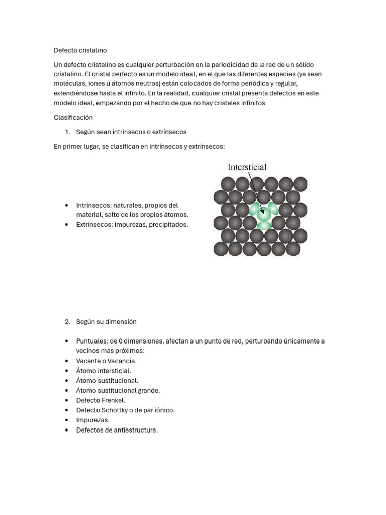 Defecto Cristalino | PDF