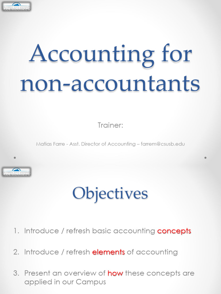 Accounting Basics for Non-Accountants | PDF | Debits And Credits ...