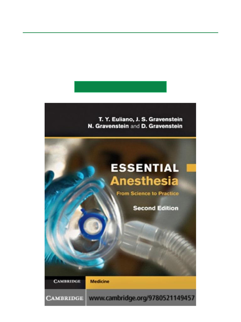 Essential Anesthesia From Science To Practice, 2nd Edition Exclusive ...