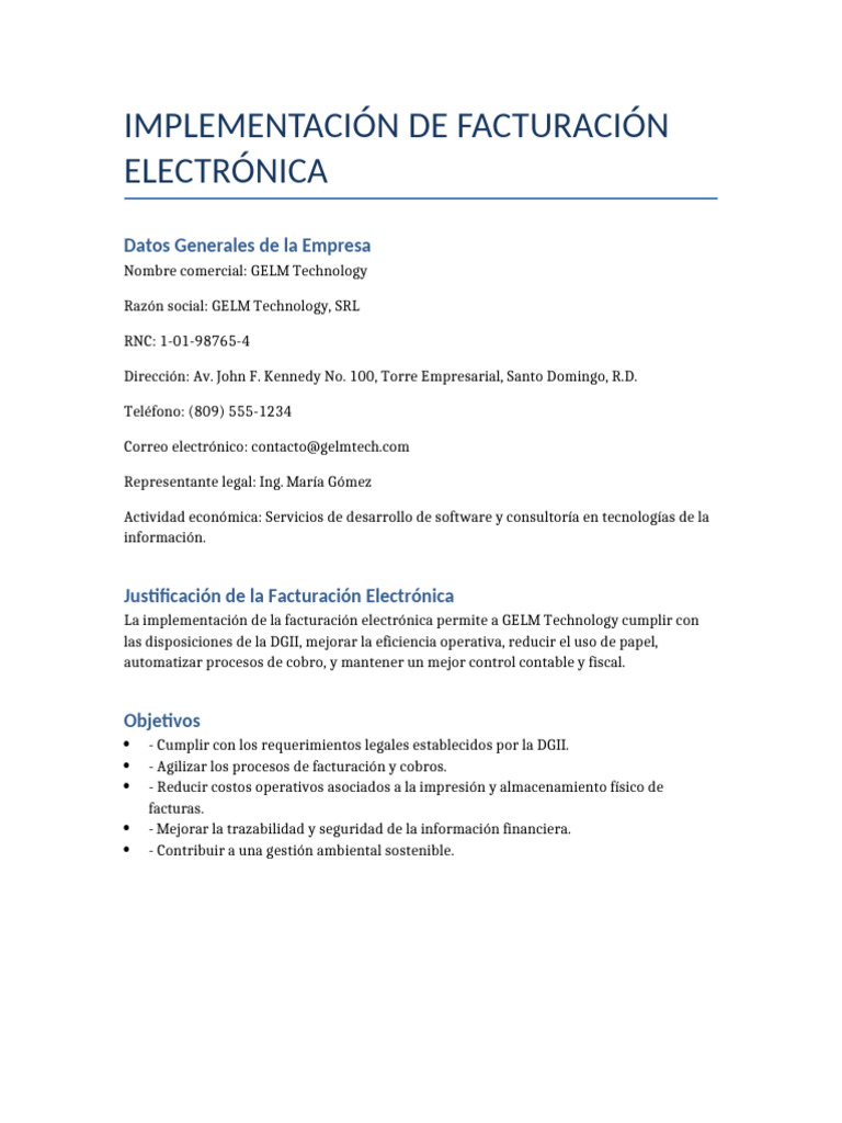 Implementacion_Facturacion_Electronica | PDF