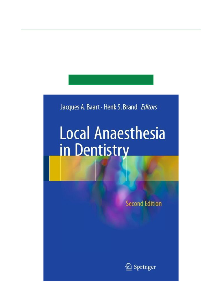 Local Anaesthesia in Dentistry - 2nd Edition All Format Download | PDF | Axon | Stimulus ...