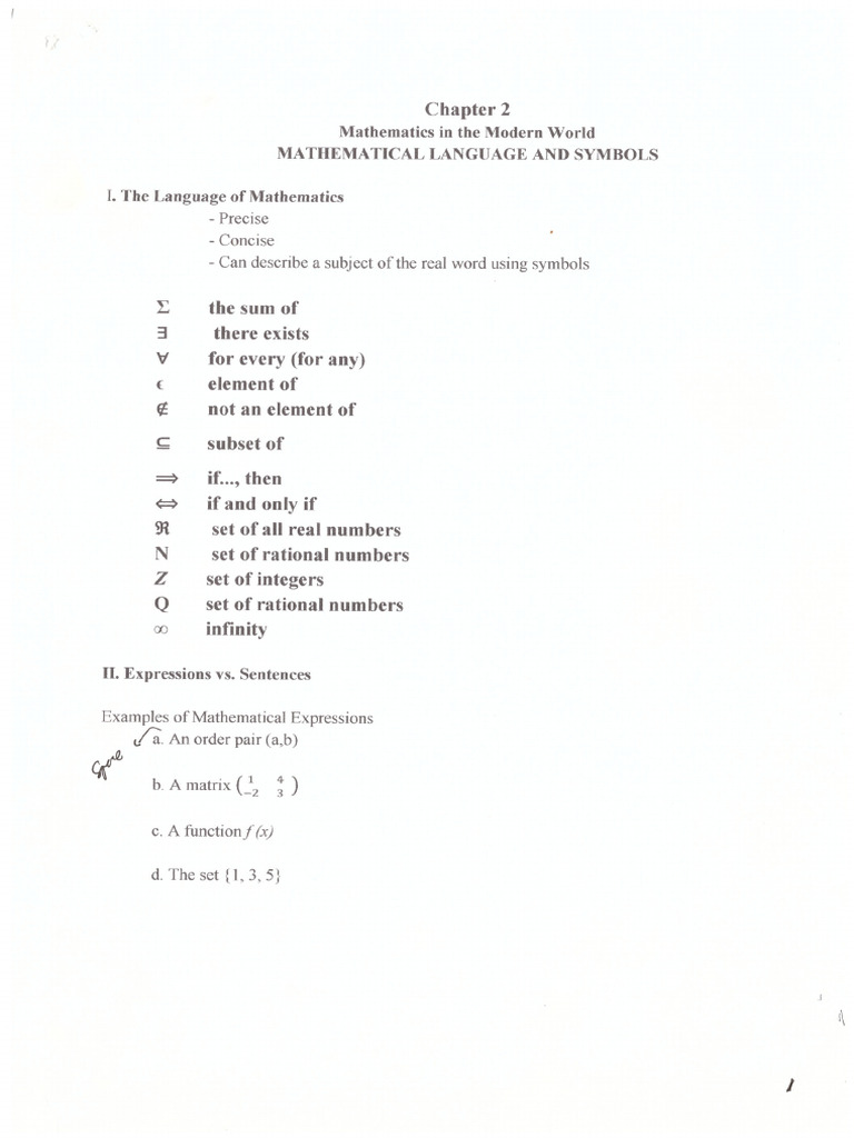 Chapter 2 Mathematics in Modern World | PDF