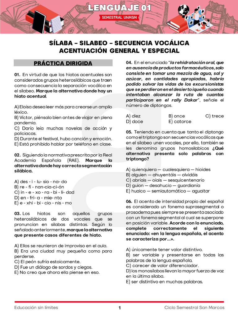 Semana 04 - Lenguaje 1 | PDF