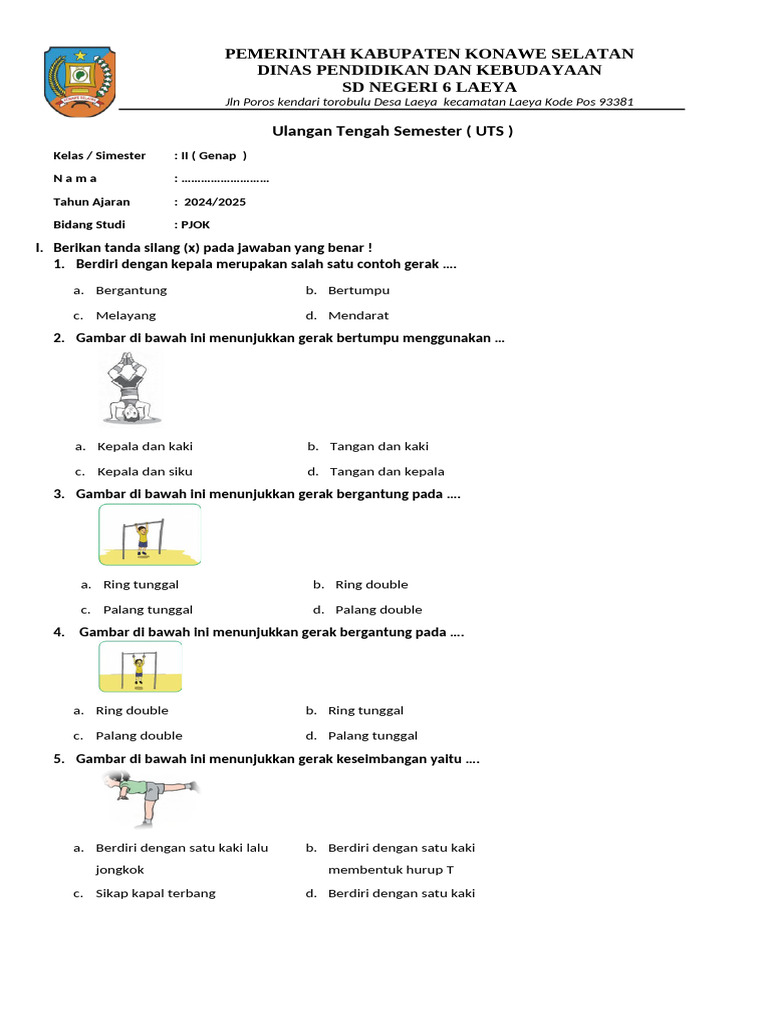 Soal UTS Genap Kelas 2 | PDF