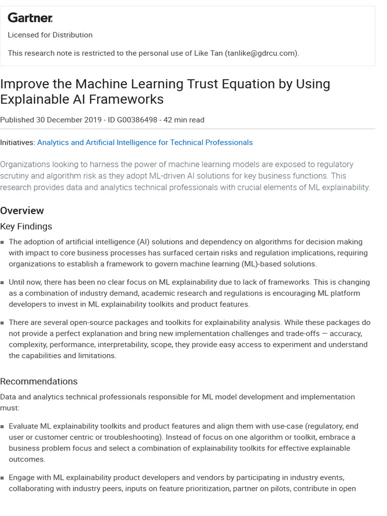 2、Improve the Machine Learning Trust Equation by Using Explainable AI ...