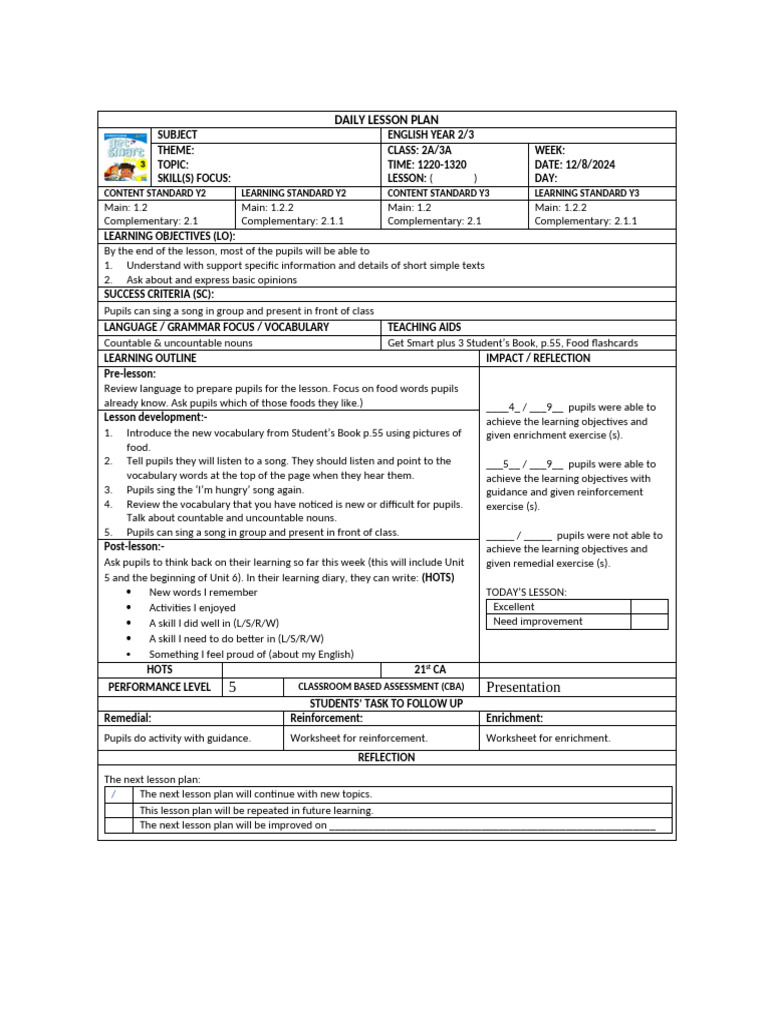 Bi Y3 LP TS25 Module 6 (LP81-96) | PDF | Lesson Plan | Learning