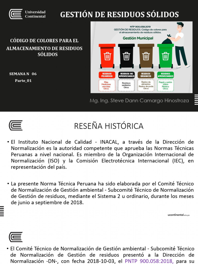 Código de Colores para Residuos Sólidos | PDF | Residuos | Reciclaje