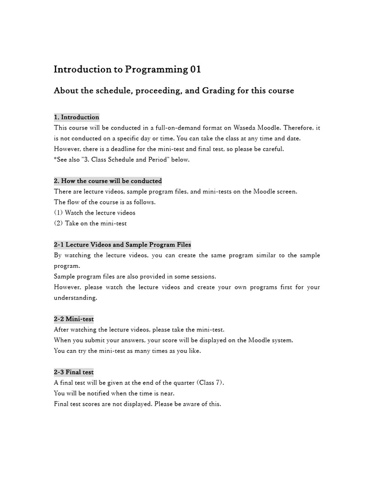 Introduction To Programming 01 | PDF | Learning