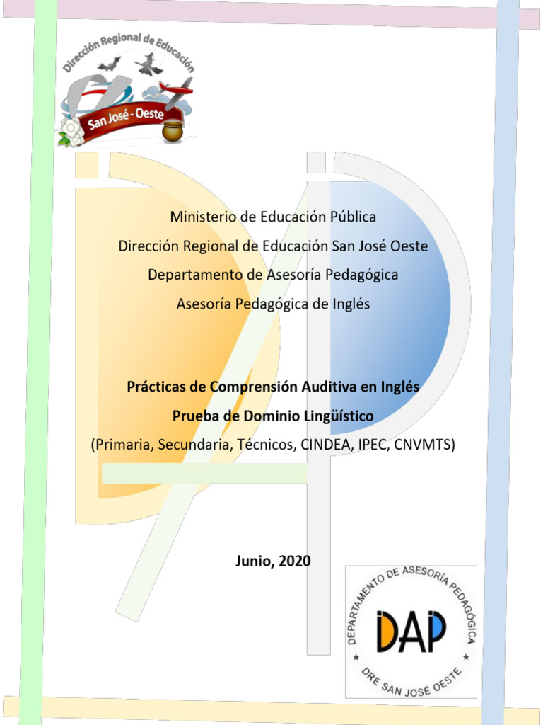 Prácticas de Comprensión Auditiva en Inglés (2020) | PDF
