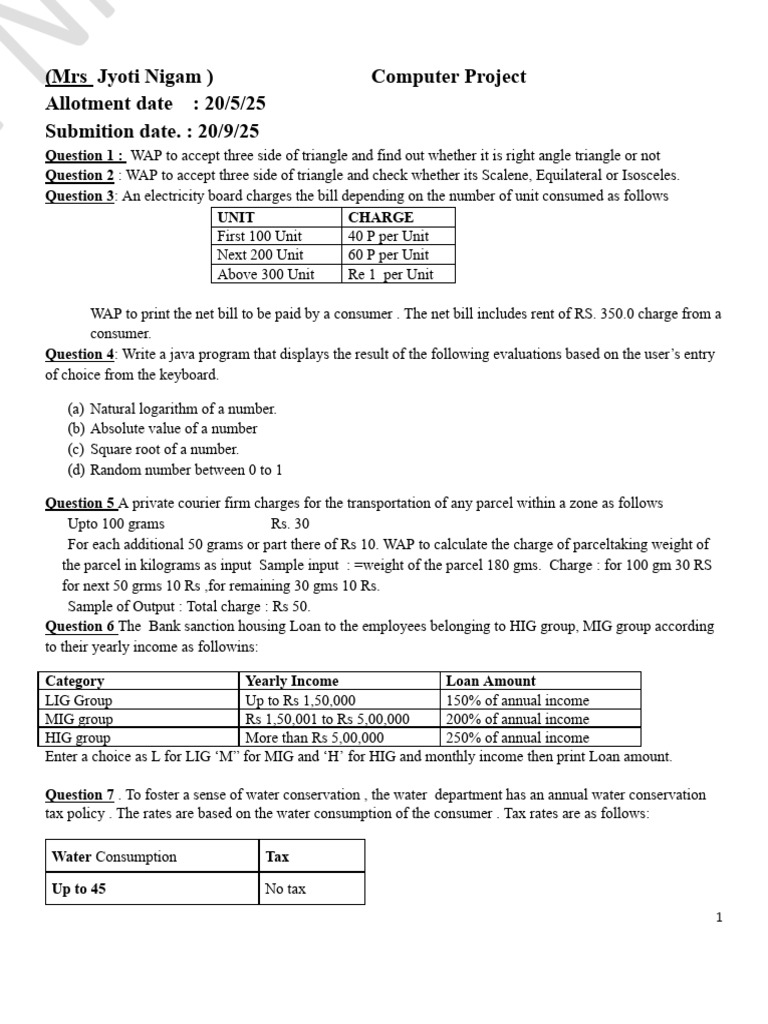 Computer Project 2025-26 | PDF | Number Theory | Elementary Mathematics