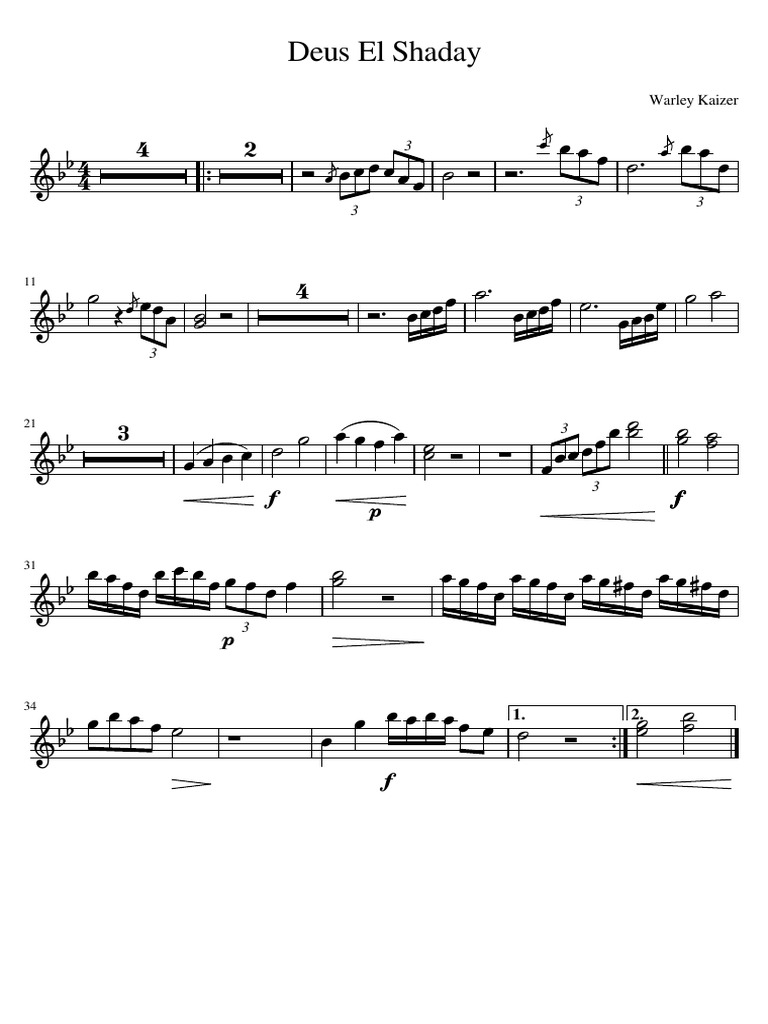 (Superpartituras - Com.br) Deus El Shaday V 2 | PDF