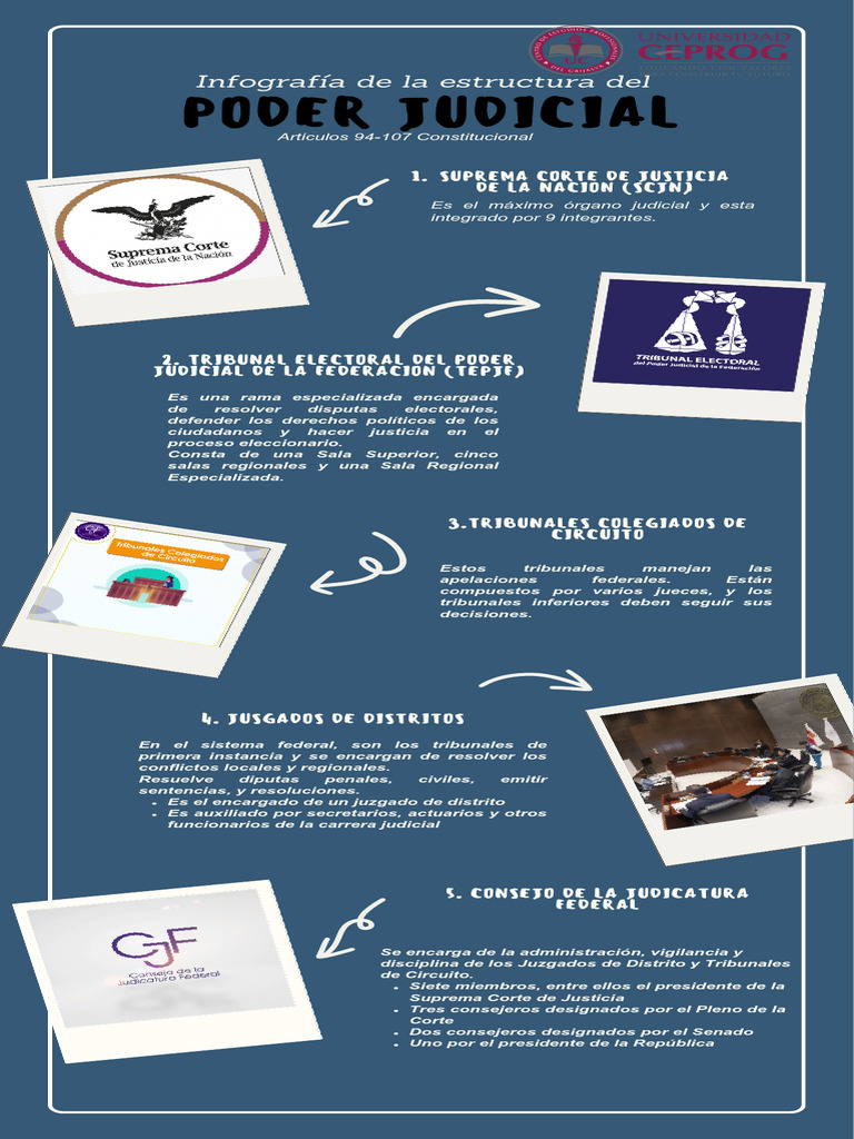 Estructura del Poder Judicial Federal | PDF | Judicaturas | Gobierno