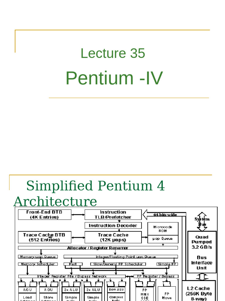 Pentium IV | PDF