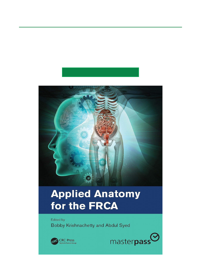 Applied Anatomy for FRCA Exam Prep | PDF | Circulatory System | Abdomen