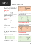 Form 1 Maths Notes | PDF | Equations | Inequality (Mathematics)