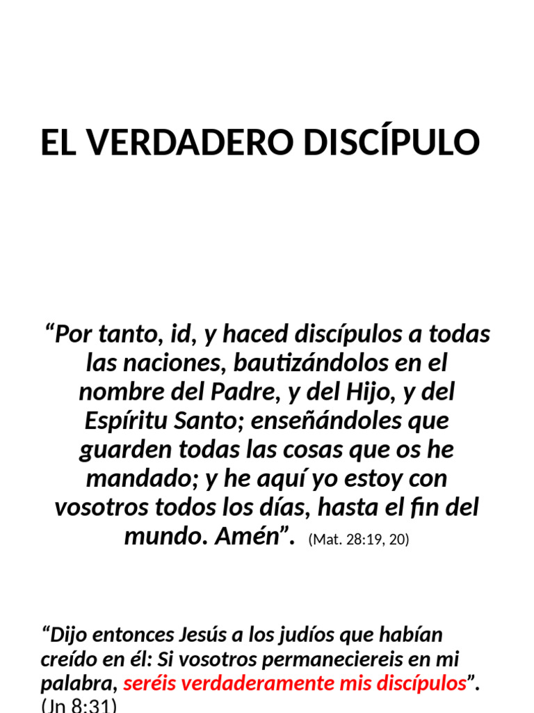 El Verdadero Discipulo | PDF | Vida eterna (cristianismo) | Teología ...