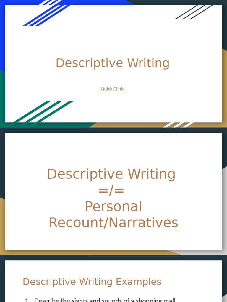 Descriptive Writing - Sec 1 Introduction | PDF