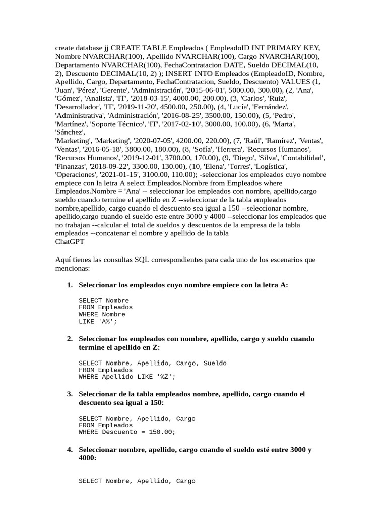 Repaso BD11 | PDF | SQL | Bases de datos