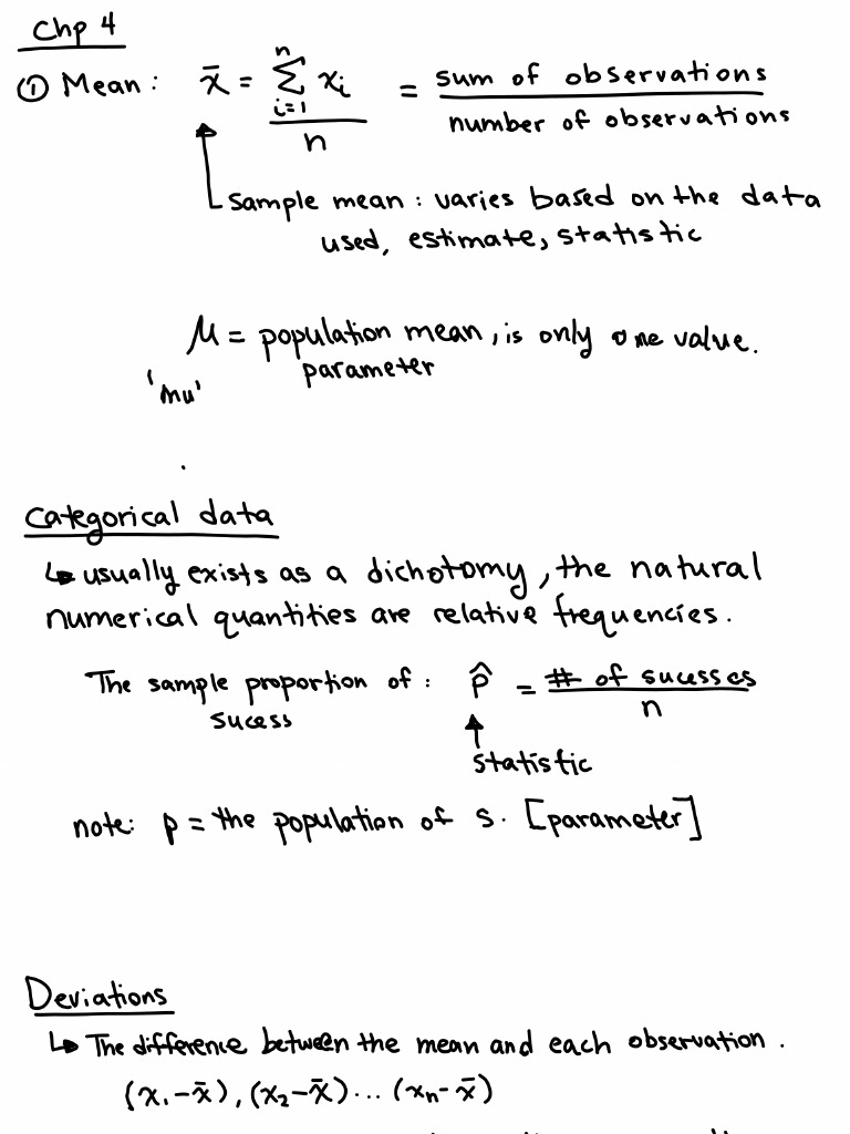 CHP 4 - Numerical Data FULL | PDF