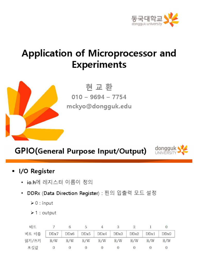 5.microprocessor GPIO Delay | PDF