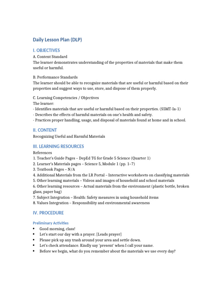 DLP Recognizing Useful and Harmful Materials | PDF | Learning | Cognition
