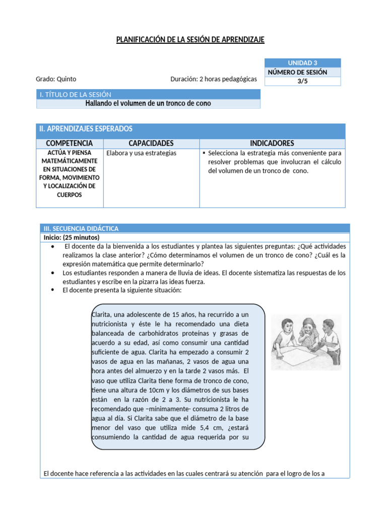 Mat5-U3-Sesión 03 | PDF | Volumen