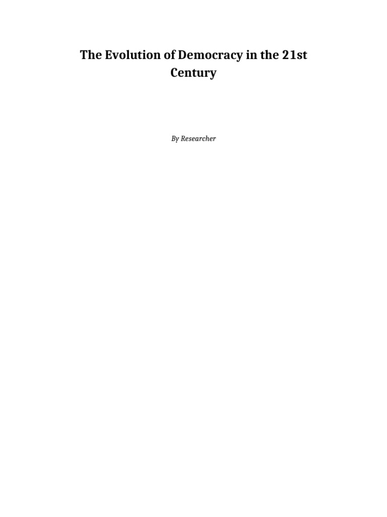 Research 4 Evolution of Democracy | PDF
