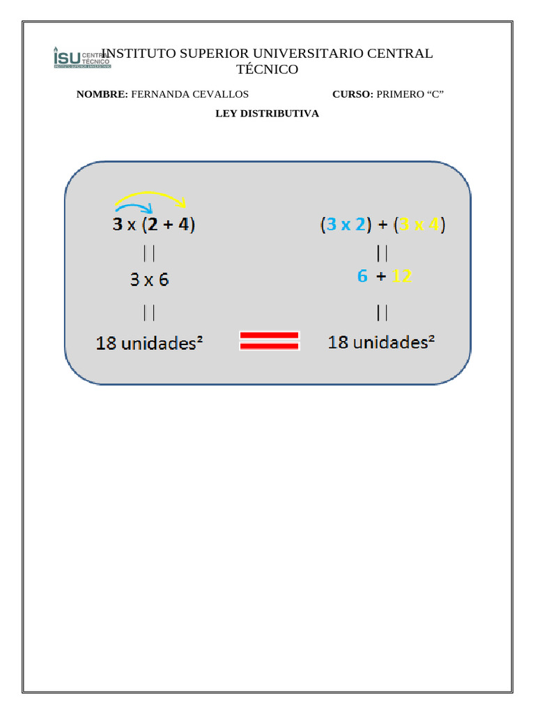 Ley Distributiva y Binomio Al Cuadrado Perfecto | PDF