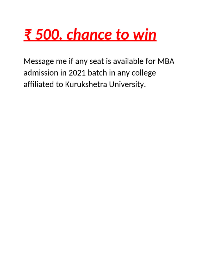 MBA Admission | PDF