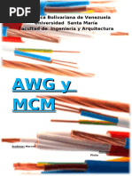 Tabla AWG MCM A mm2 | PDF