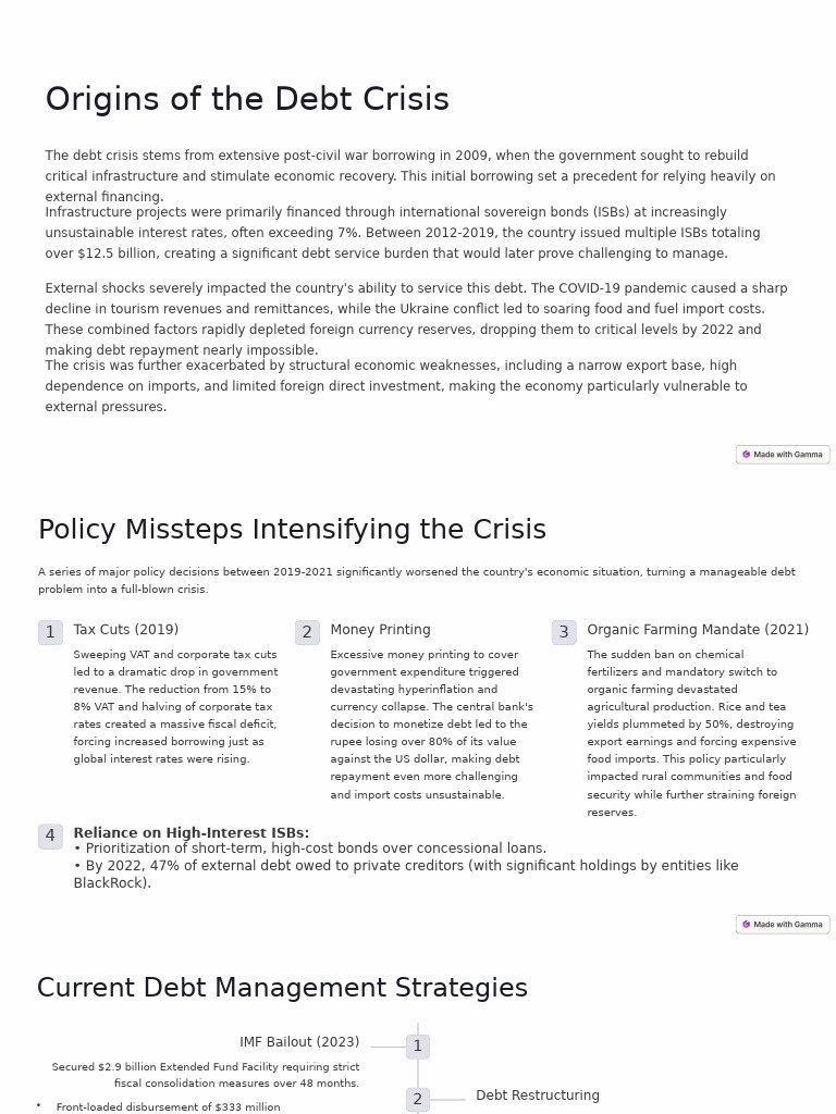 Origins of The Debt Crisis | PDF | Debt | Fiscal Policy
