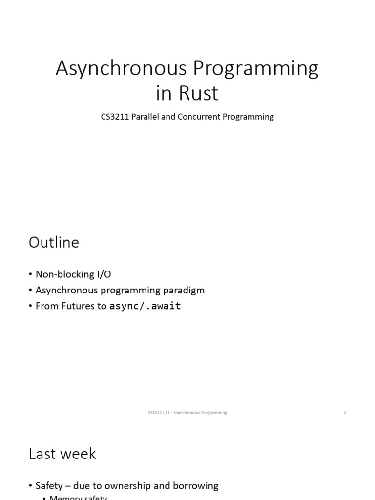 Asynchronous Programming in Rust Guide | PDF | Thread (Computing) | Software Engineering