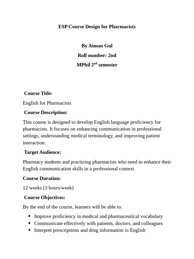 ESP Presentation - Aiman Gul | PDF