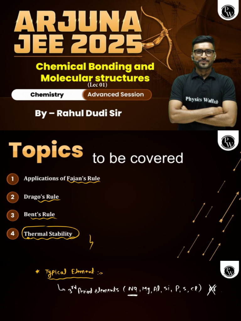 Advanced Sesion 01 _ Class Notes_Arjuna JEE 2025 | PDF