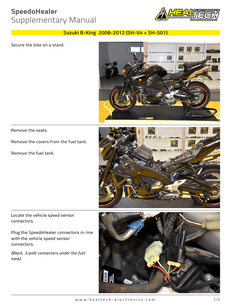 SH-S01 Suzuki B-King 2008-2012 | PDF