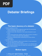 Debate Motions: Understanding & Strategy | PDF | Policy | Argument