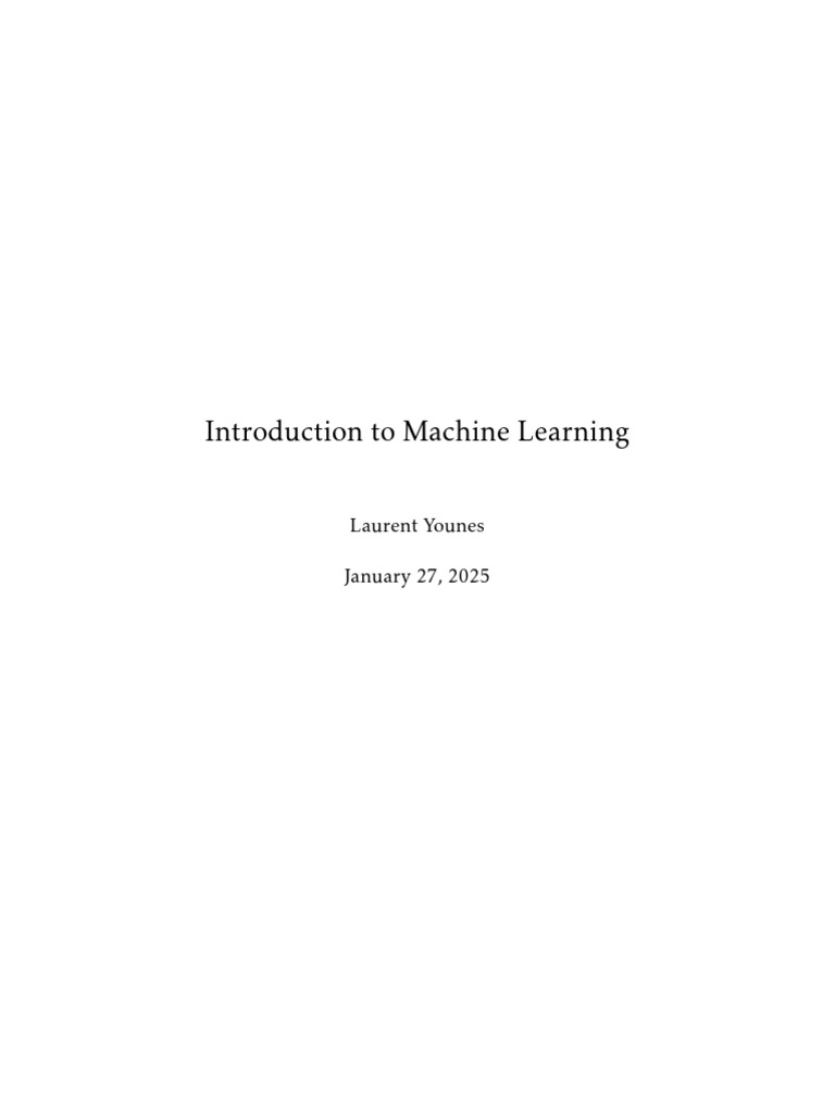 machine_learning | PDF | Support Vector Machine | Statistical Theory