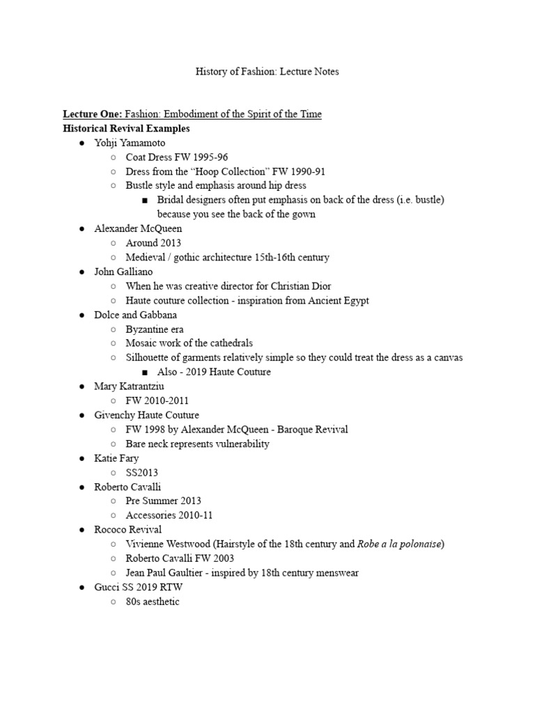 Overview of 19th Century Fashion | PDF | Clothing | Fashion