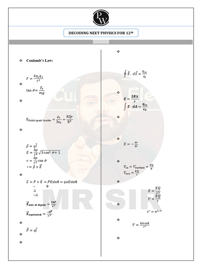 Decoding NEET Physics - 12th - MR Sir - Mahaveer | PDF | P–N Junction ...