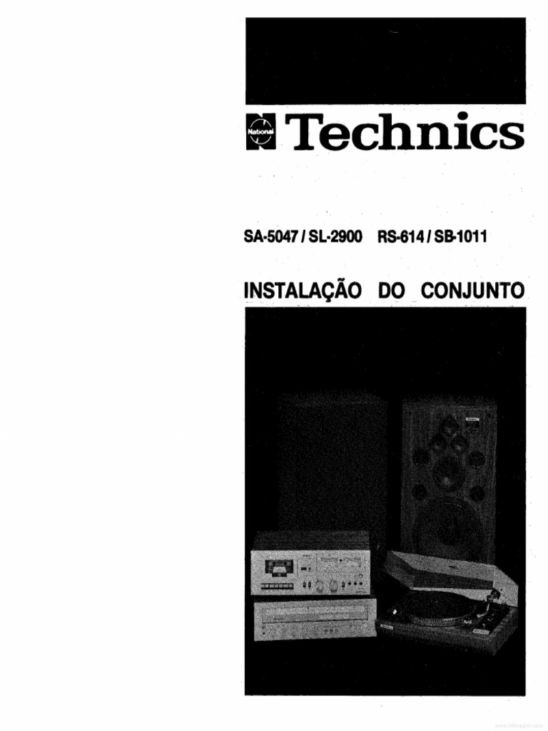 Ve Technics Sl-2900 Setup PT | PDF